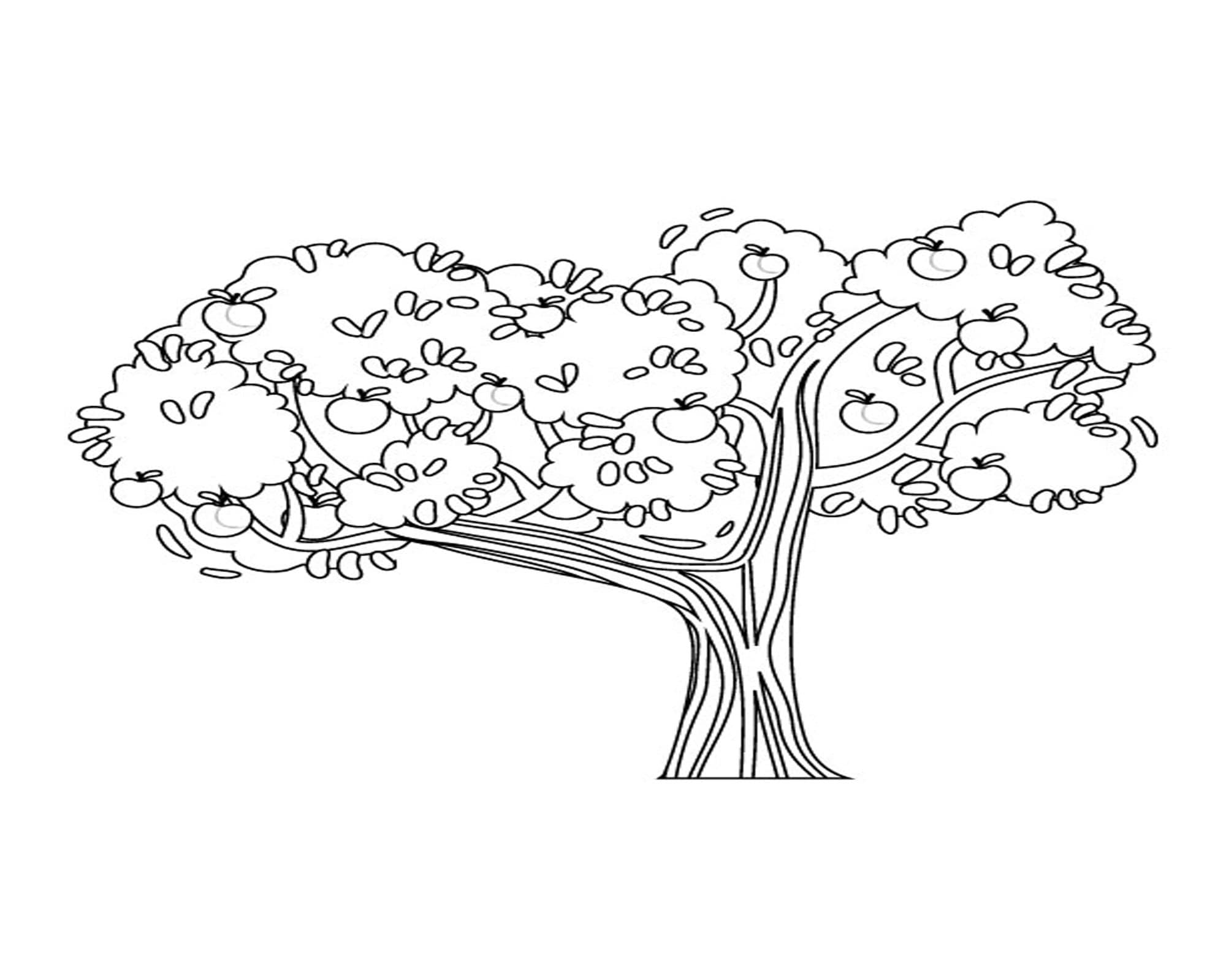 5 Pages Colouring Book, Tree Colouring Book, Mindful Colouring ...