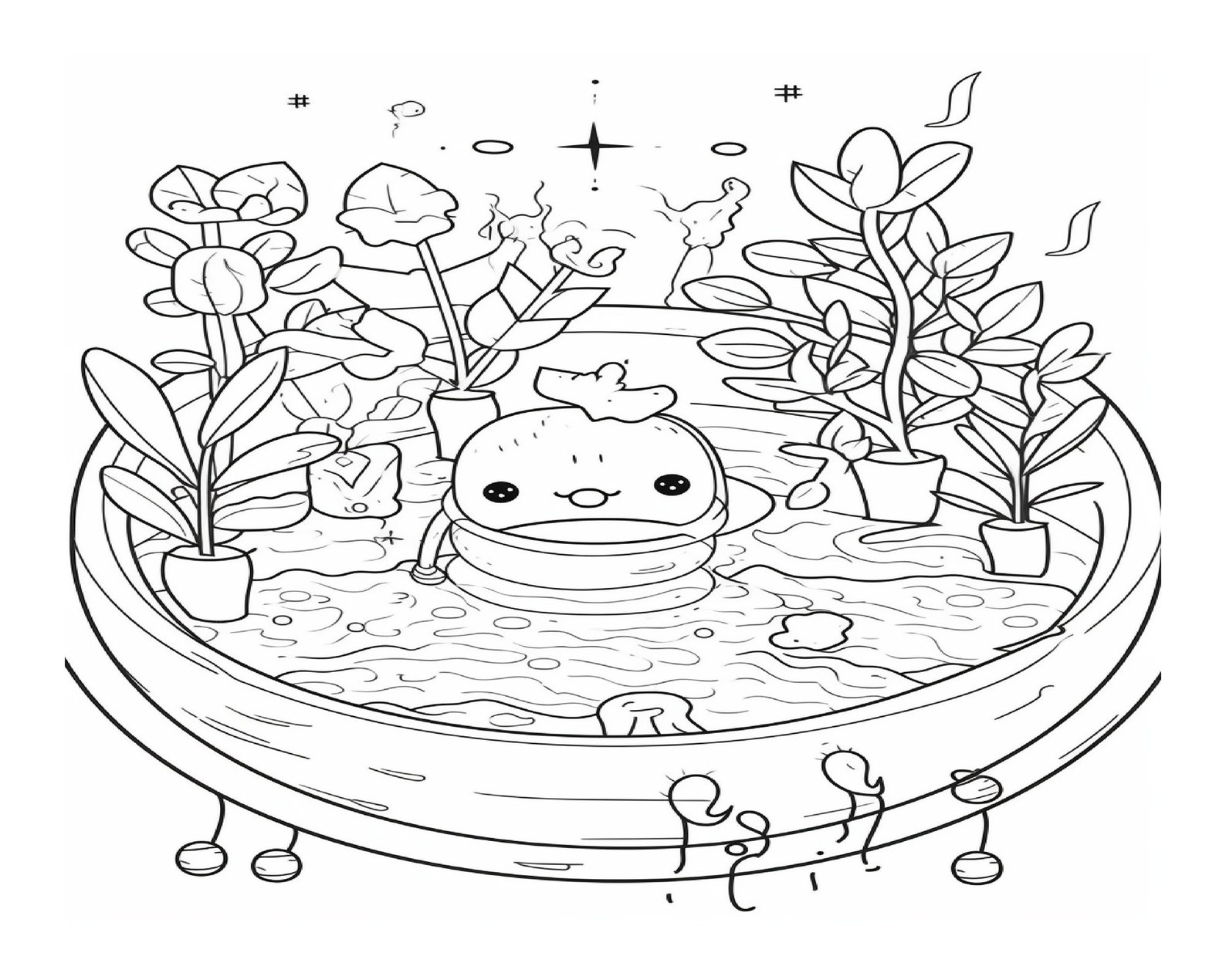 10 Colouring Pages, Kawai Colouring Book, Kawai Colouring, Colouring ...