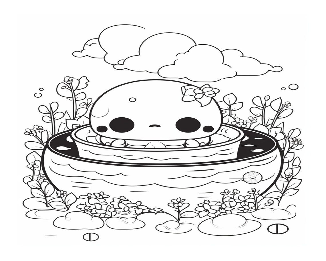 10 Colouring Pages, Kawai Colouring Book, Kawai Colouring, Colouring ...