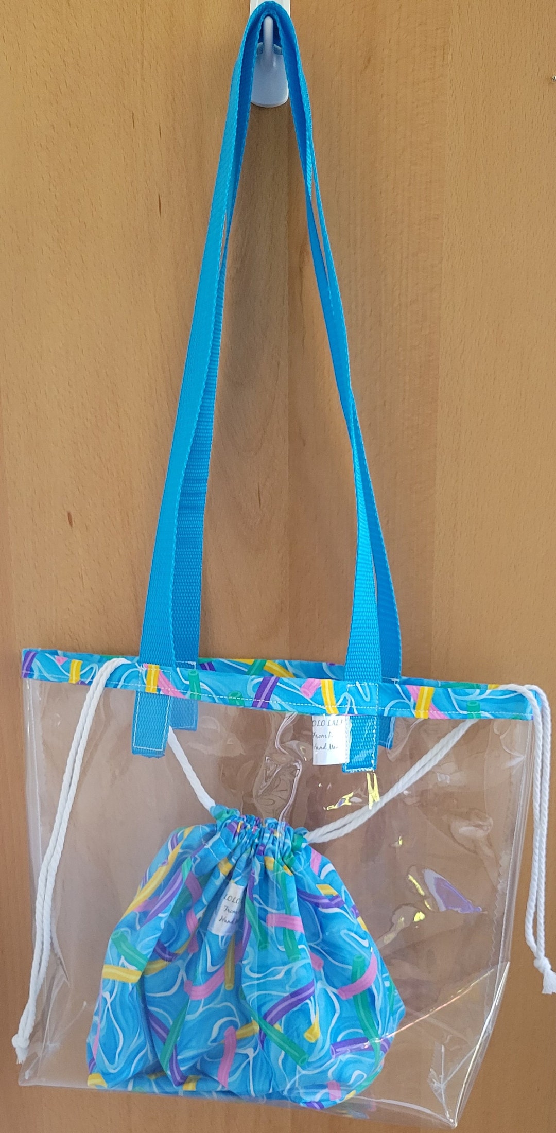 Clear Vinyl Beach Bag, Pool Bag, Stadium Bag - Etsy