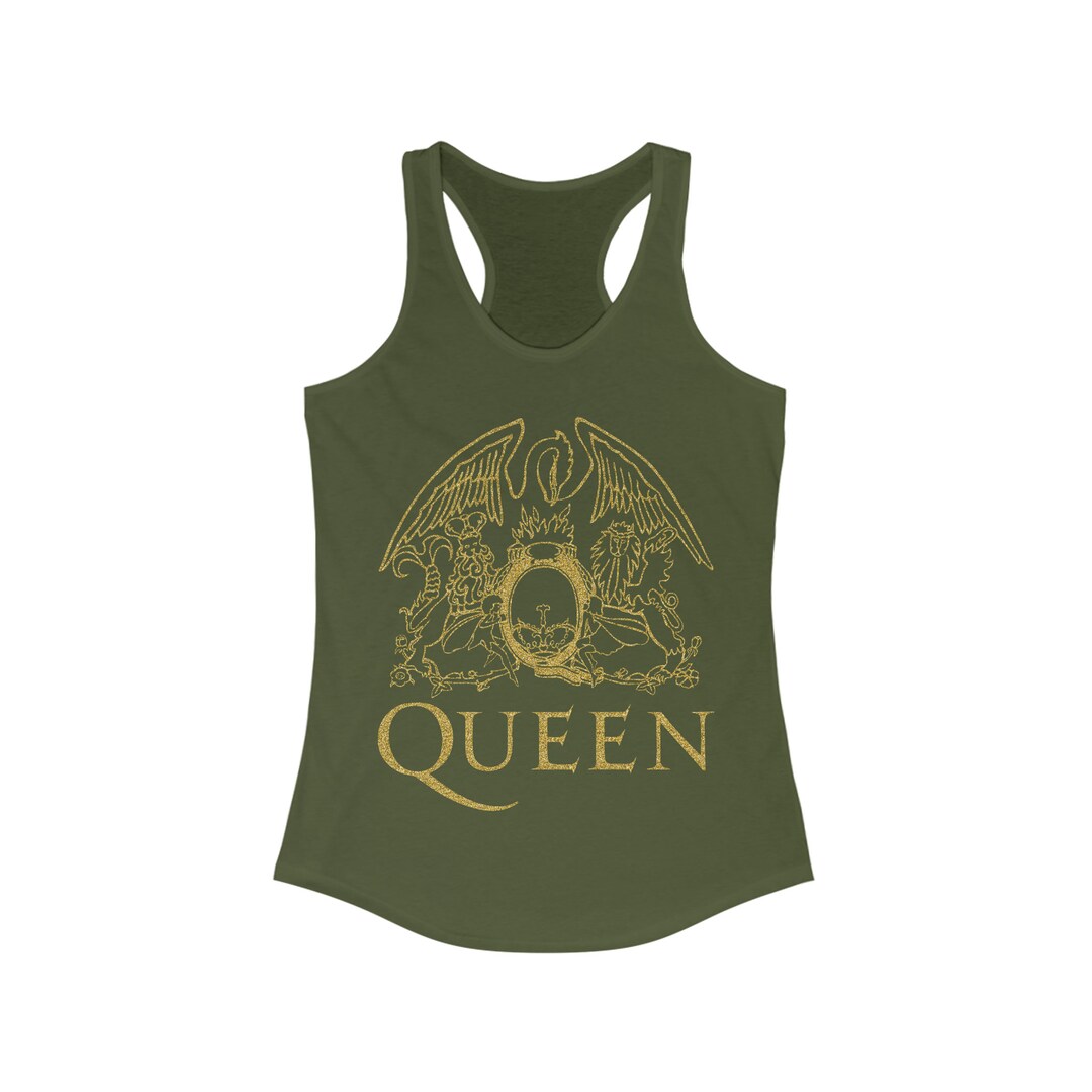 Queen Band Tank Top Gold Design - Etsy