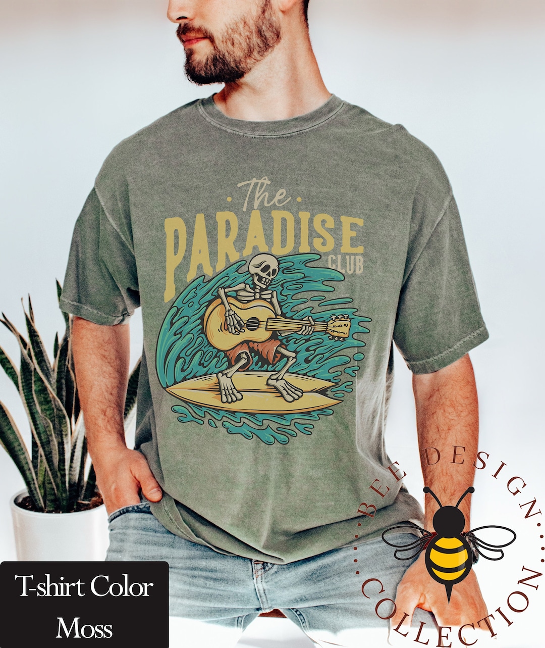 Comfort Colors Surfing T-shirt: Retro Beach Vacation Tee - Etsy