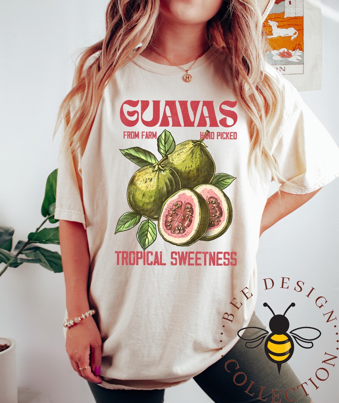 Guava Fruit T-shirt: Comfort Colors Tropical Tee - Etsy