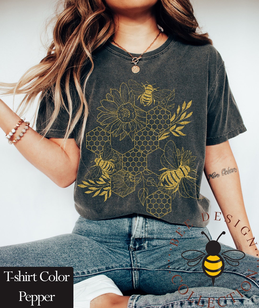 Comfort Colors Bee Tshirt, Save the Bees Shirt, Bee Tee, Bee Shirt ...