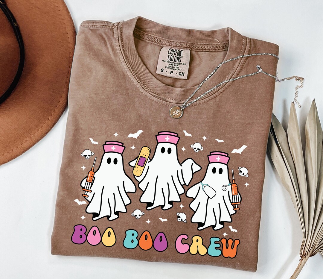 Comfort Colors Halloween Nurse Shirt: Boo Boo Crew Spooky Tee - Etsy