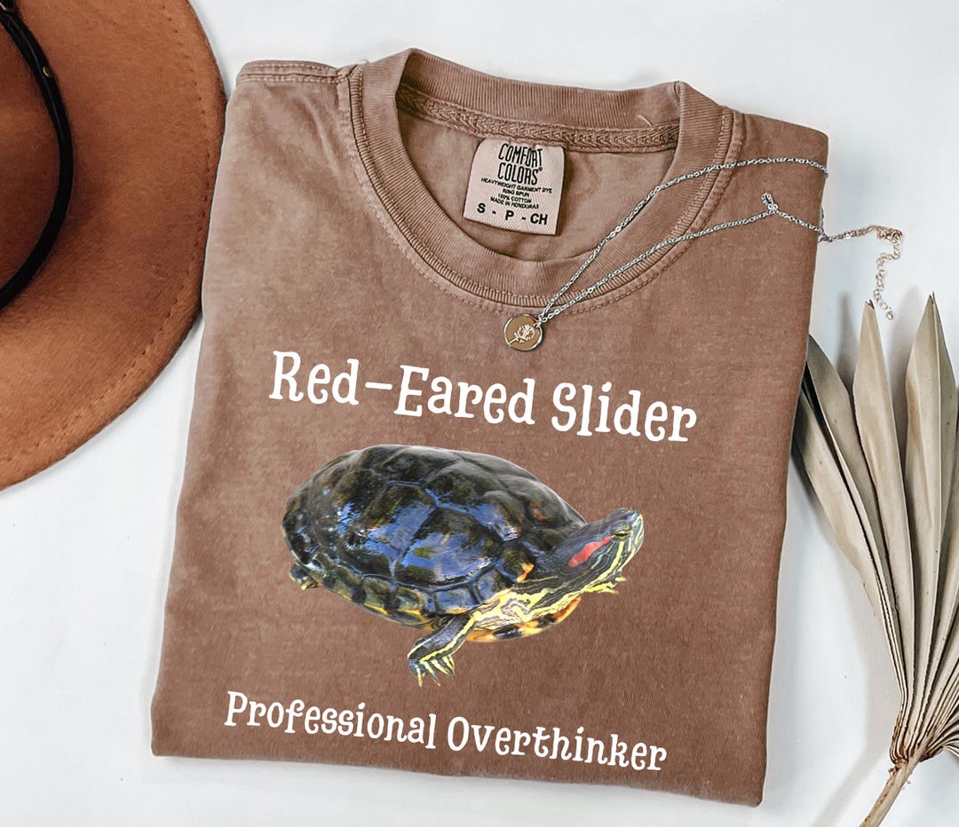 Funny Red-eared Slider Turtle Shirt: Comfort Colors Tee for ...