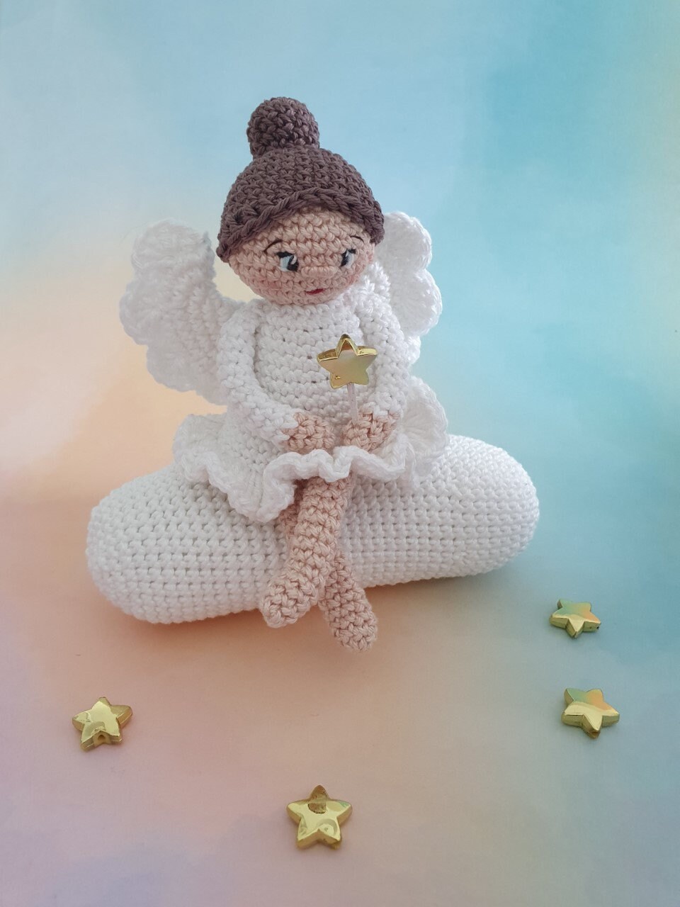 Häkelanleitung Engel lina Und Luca Auf Der Wolke - Etsy