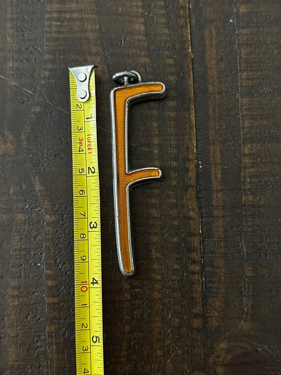 Vintage metal letter f - Gem
