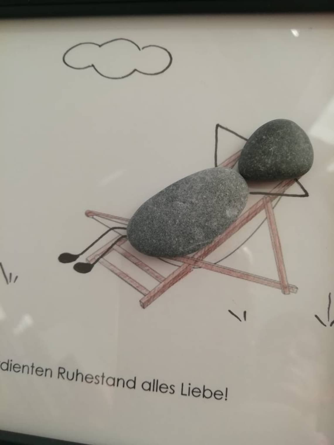 Steinbild Geschenk zur Rente Ruhestand personalisiert - Etsy.de