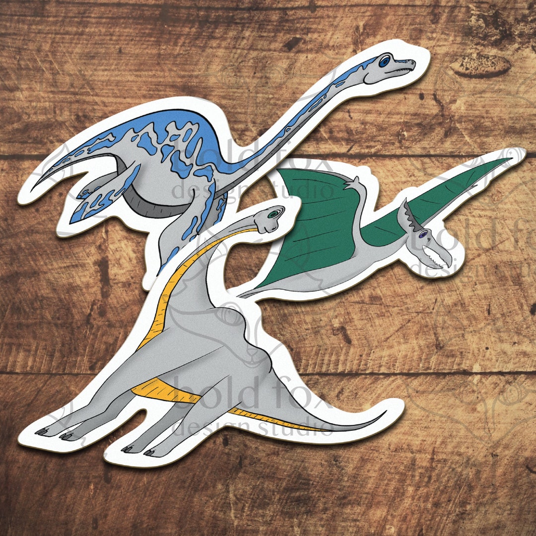 Cute Dino Stickers - Etsy