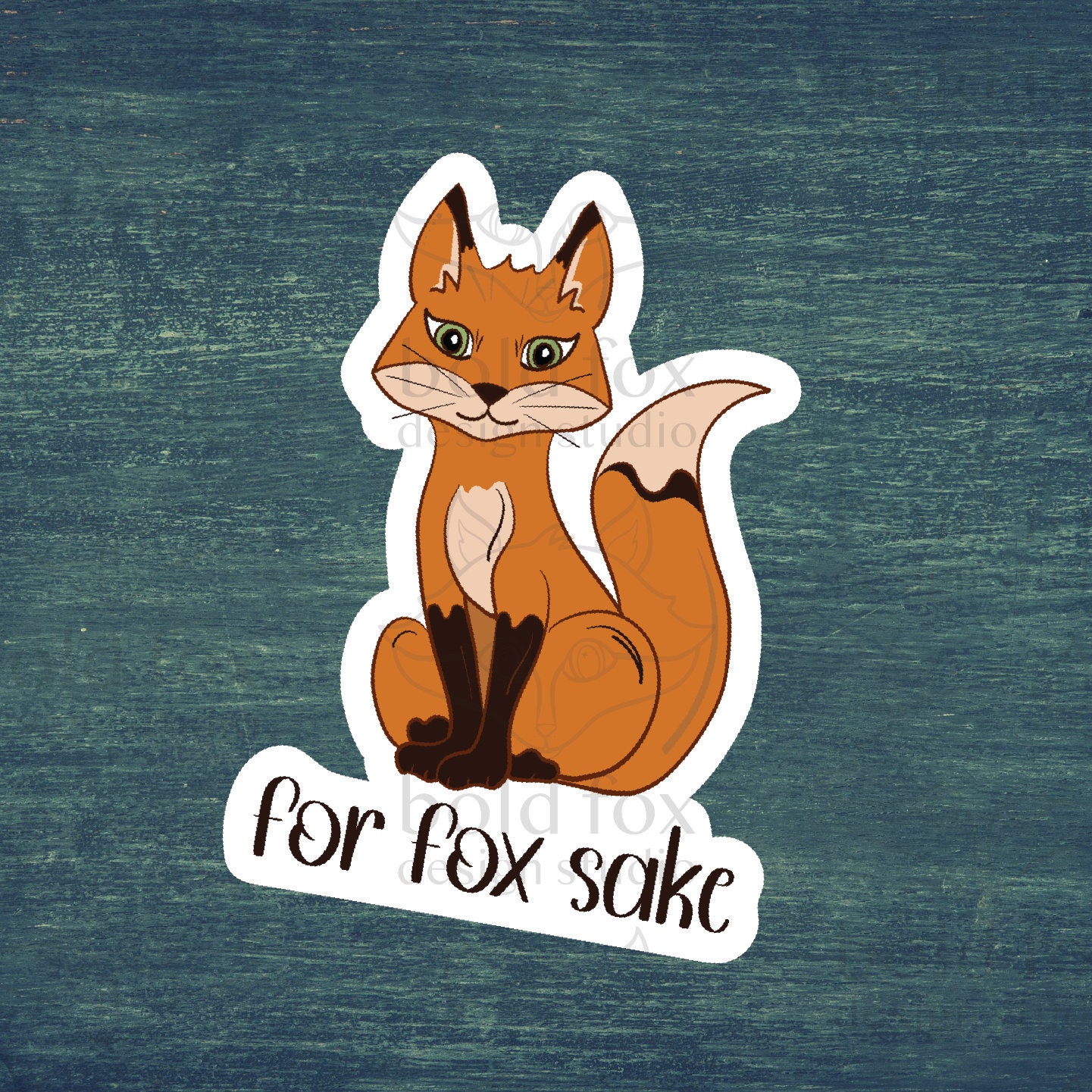 Punny Animal Stickers — Bold Fox Design Studio
