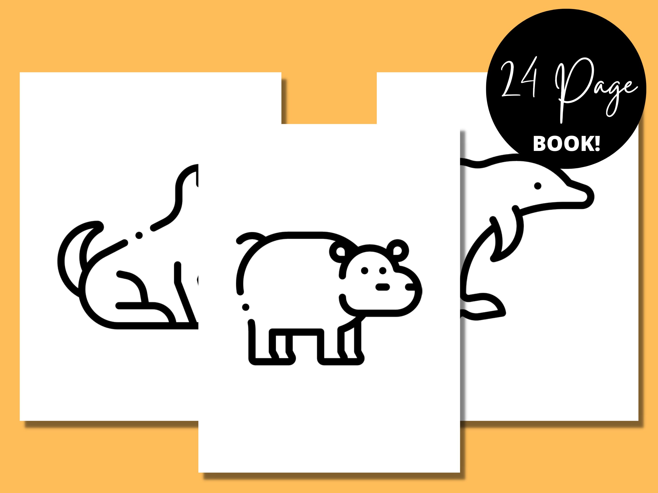 Animals Coloring Book Adult Coloring Book Animals Gifts - Etsy