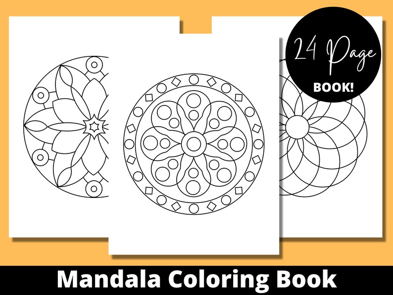 Mandala Coloring Book Adult Coloring Book Mandala Gifts - Etsy