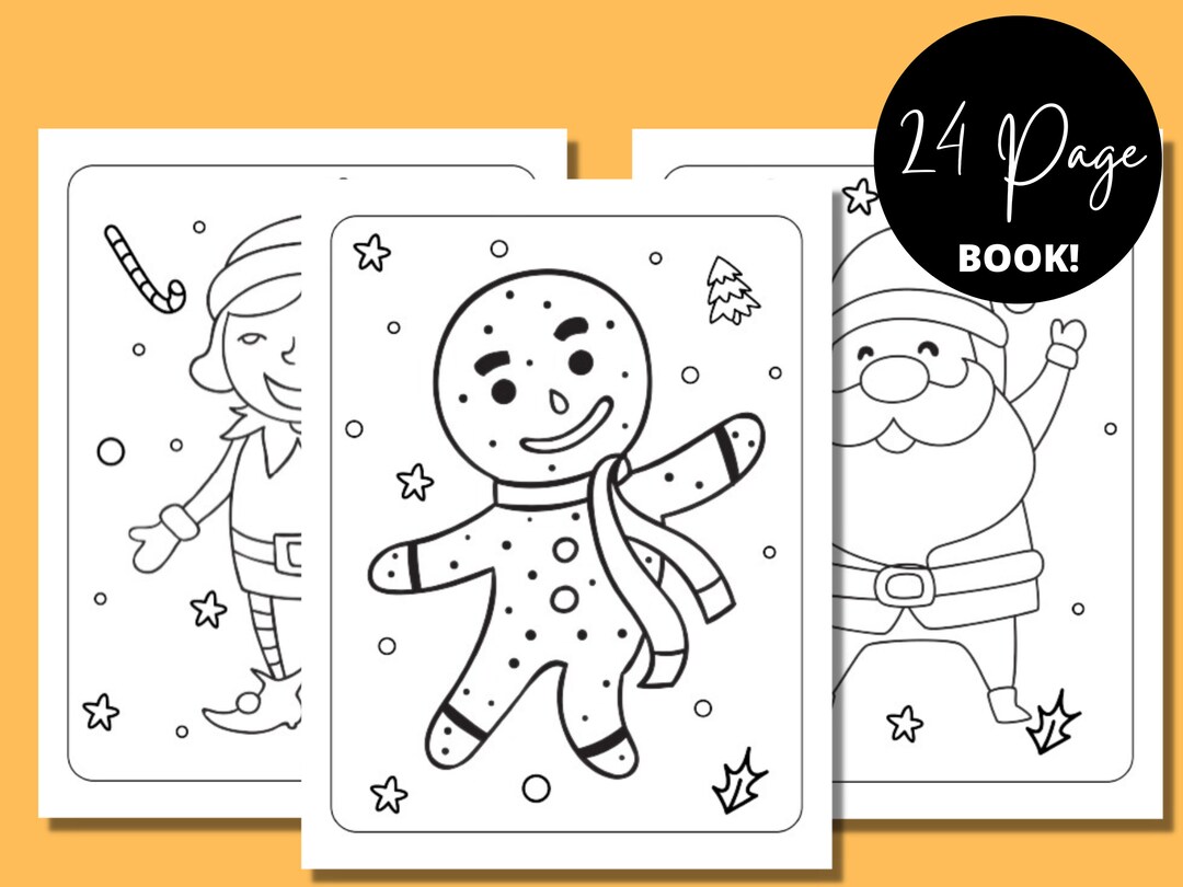 Christmas Coloring Book, Adult Coloring Book, Christmas Gifts, Custom ...