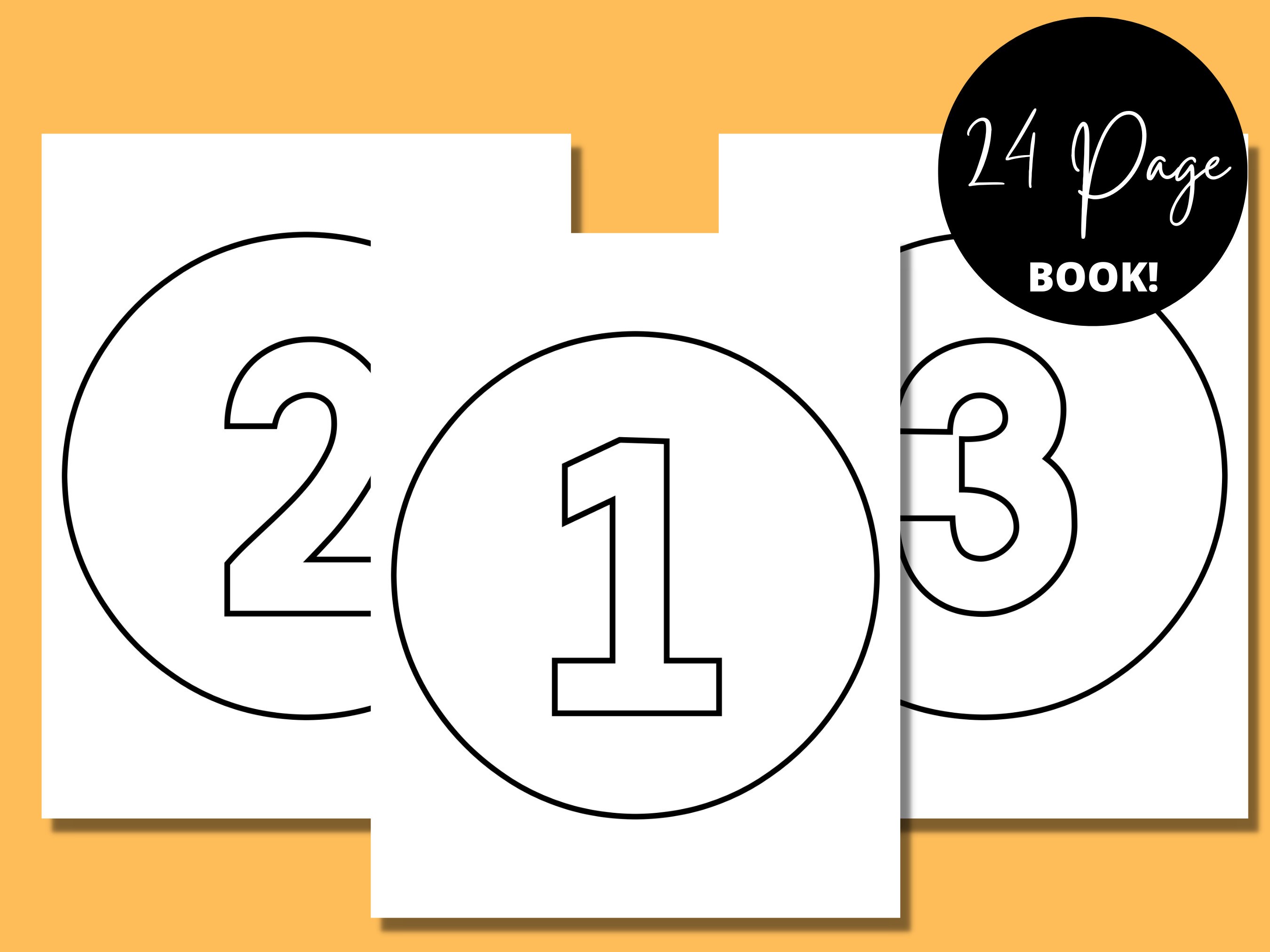 Numbers Coloring Book, Adult Coloring Book, Numbers Gifts, Custom ...
