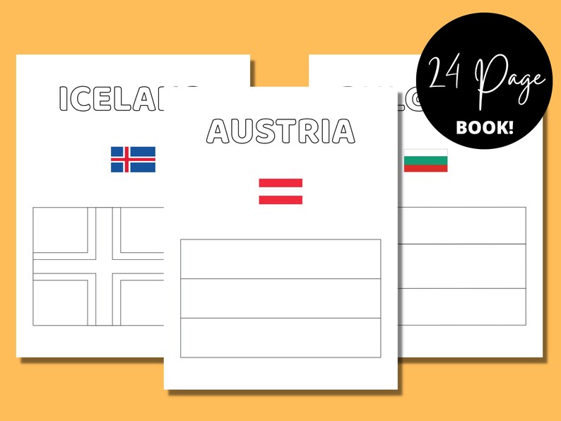 Flags Coloring Book Adult Coloring Book Flags Gifts Custom - Etsy