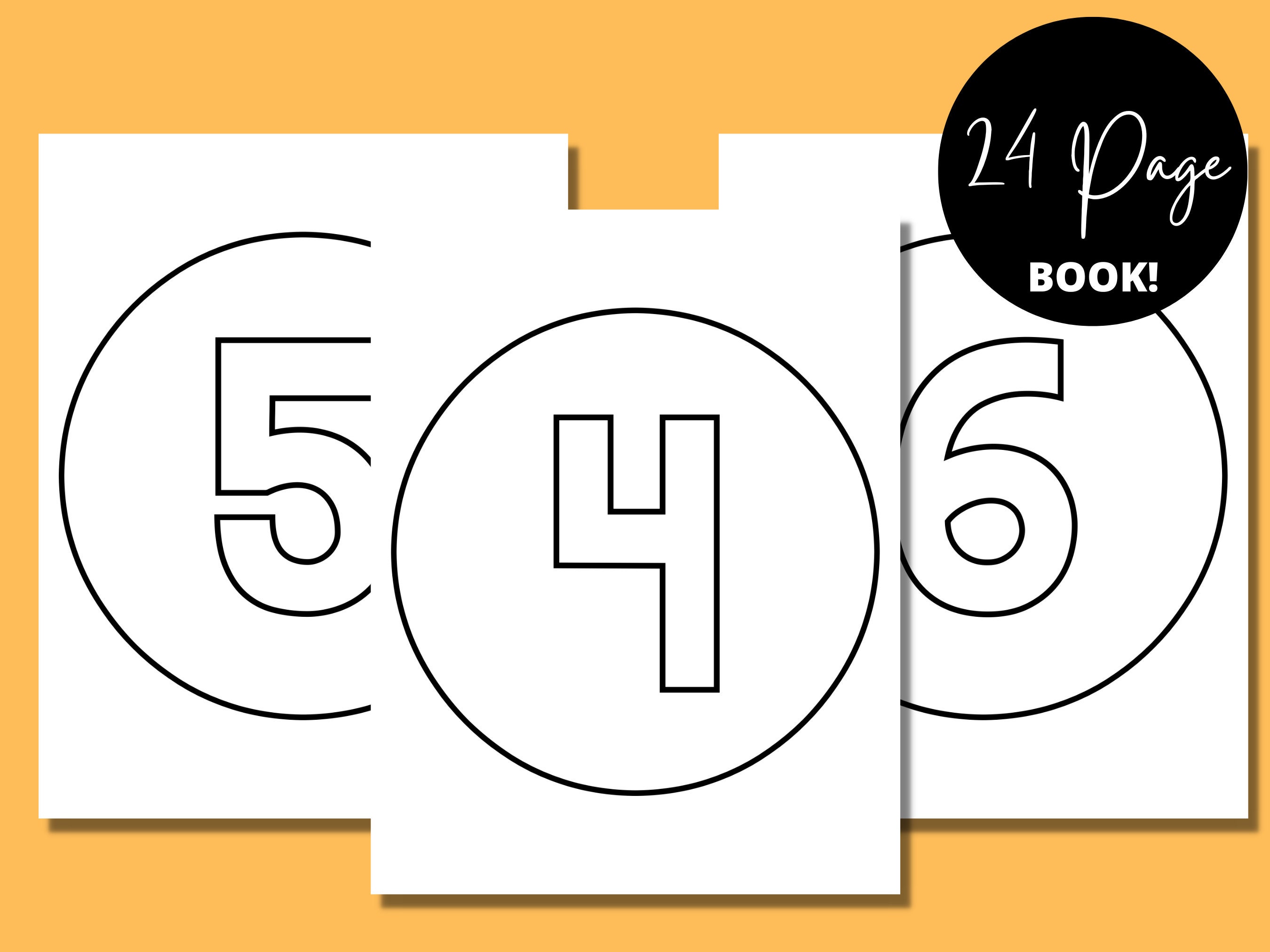 Numbers Coloring Book, Adult Coloring Book, Numbers Gifts, Custom ...
