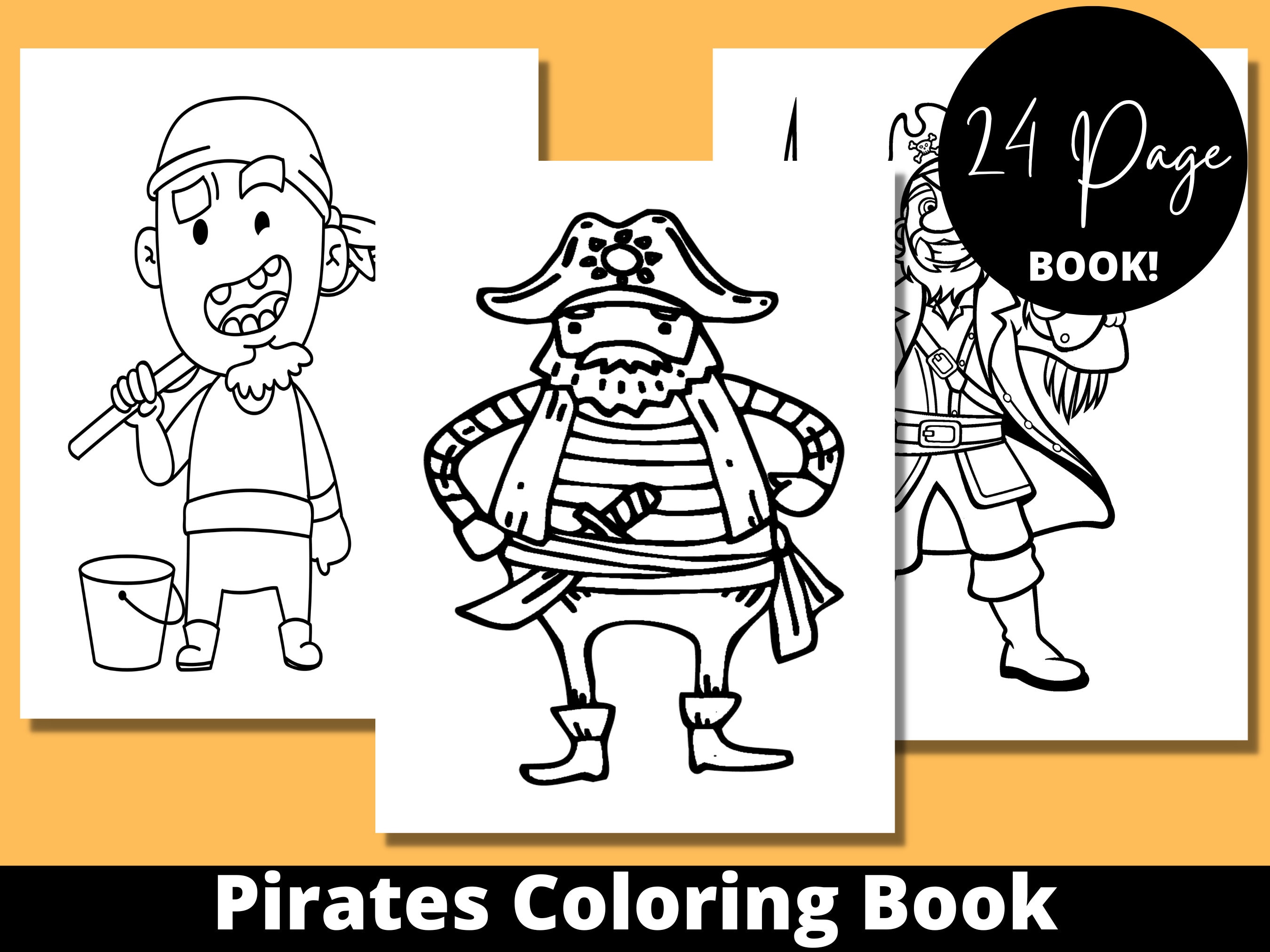 Pirates Coloring Book Adult Coloring Book Pirates Gifts - Etsy