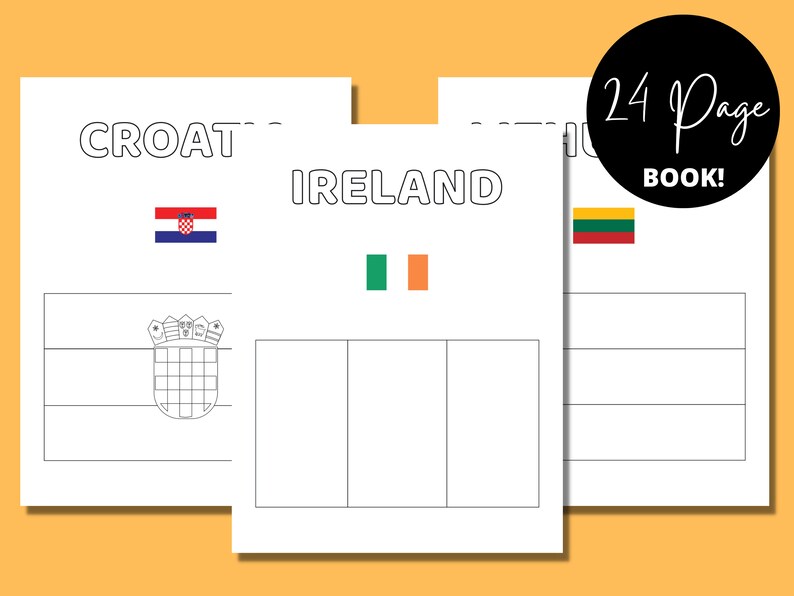 Flags Coloring Book Adult Coloring Book Flags Gifts Custom - Etsy