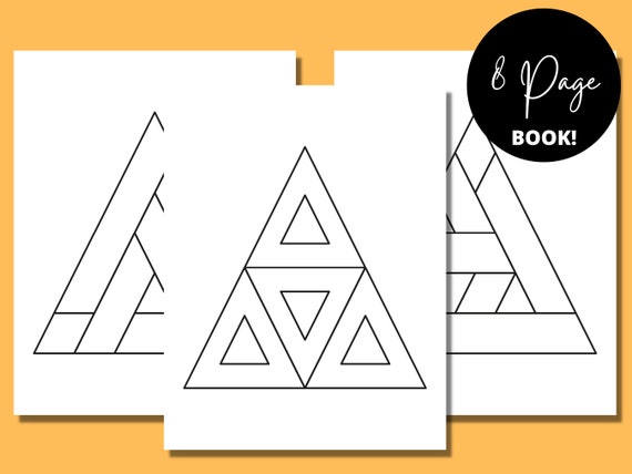 Geometric Shapes Coloring Book Adult Coloring Book Geometric - Etsy