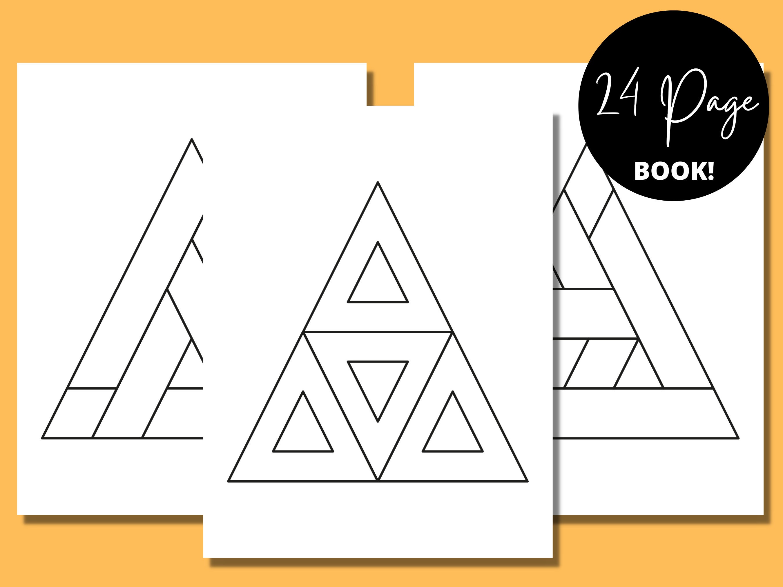 Geometric Shapes Coloring Book Adult Coloring Book Geometric - Etsy