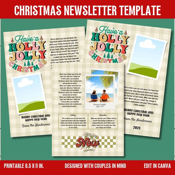 Cute Newsletter Template - Etsy