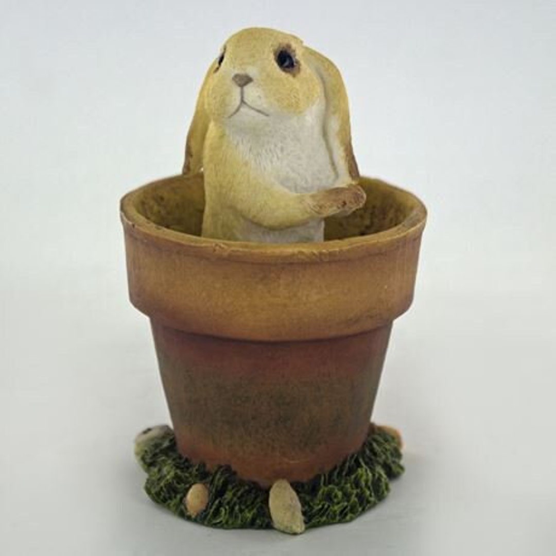 Lop-eared Rabbit Figurine Tabletop Decor Anniversary Gift - Etsy