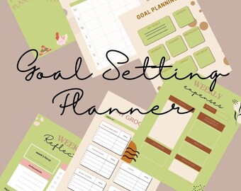 Plant Themed Goal Setting Planner for Digital Devices - Etsy