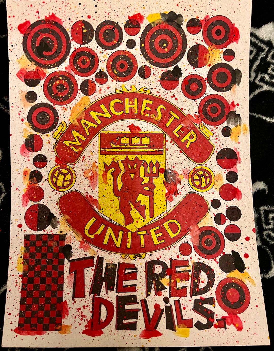 Manchester United Badge Drawing - Etsy