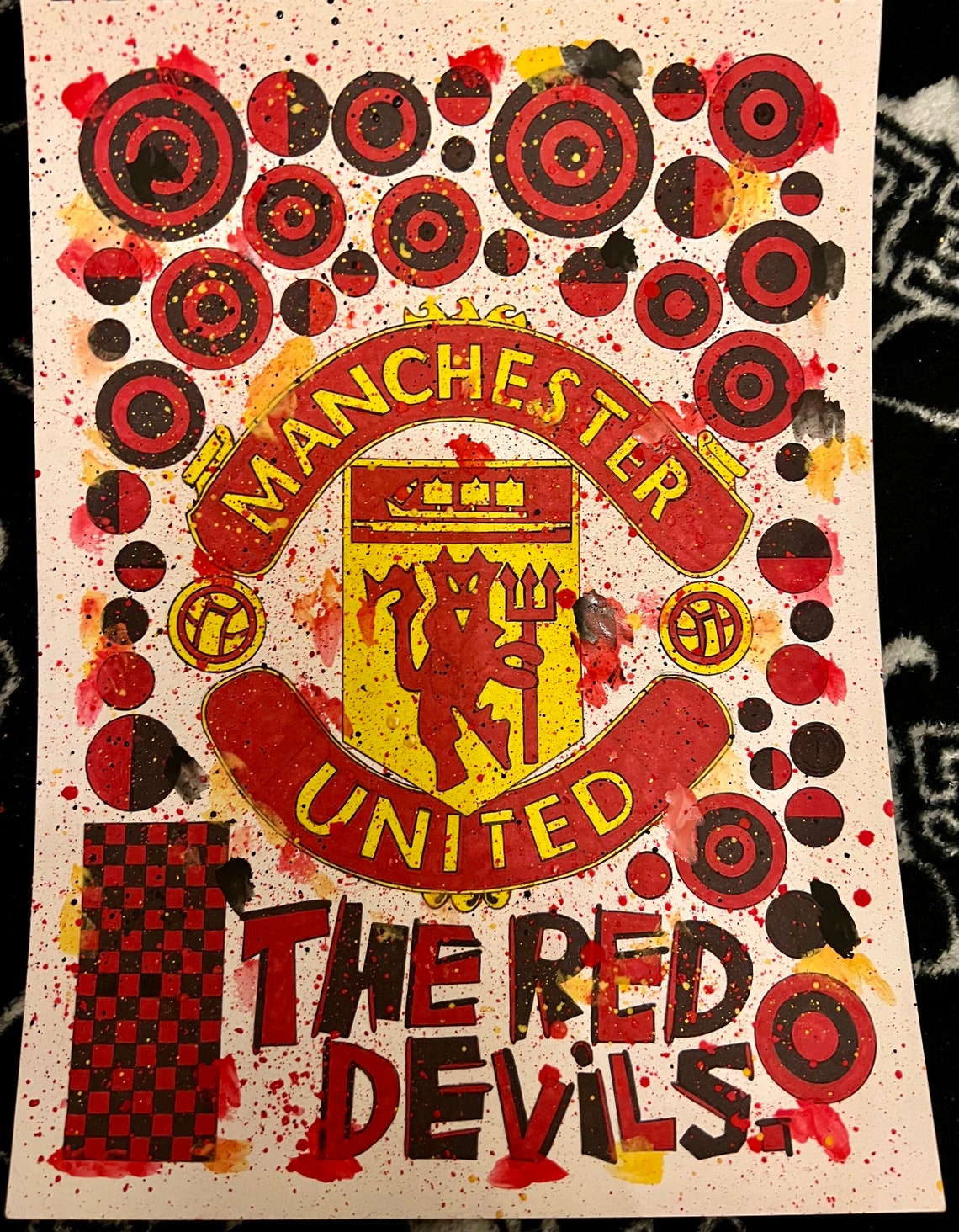 Manchester United Badge Drawing - Etsy