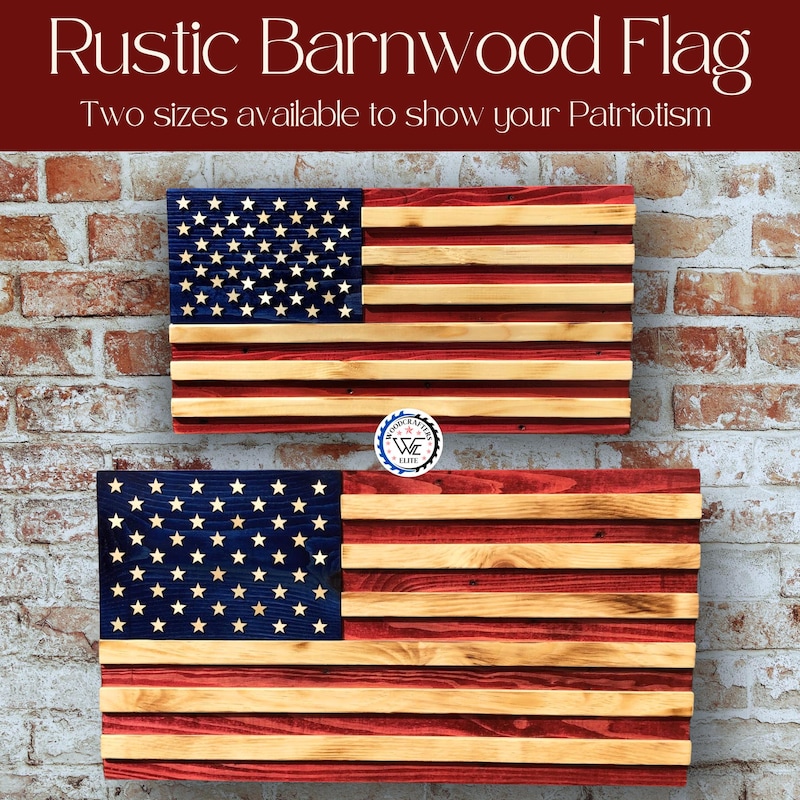 Rustic American Flag - Etsy