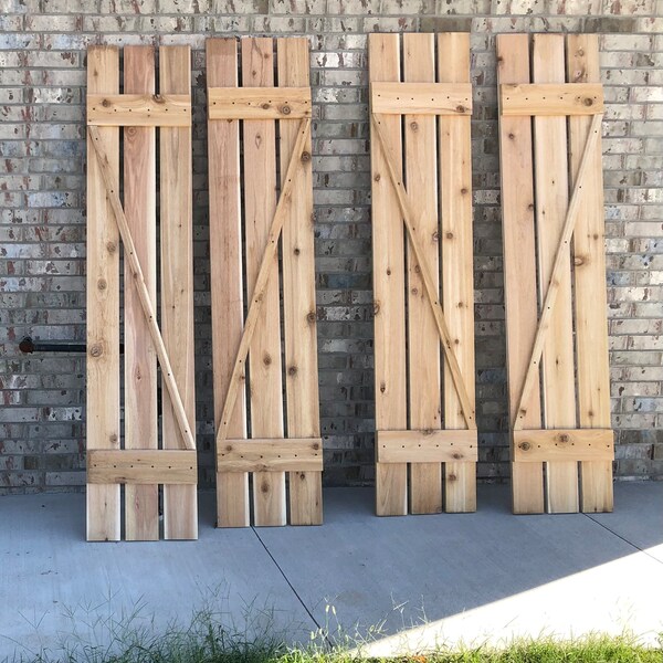 Wood Shutters - Etsy