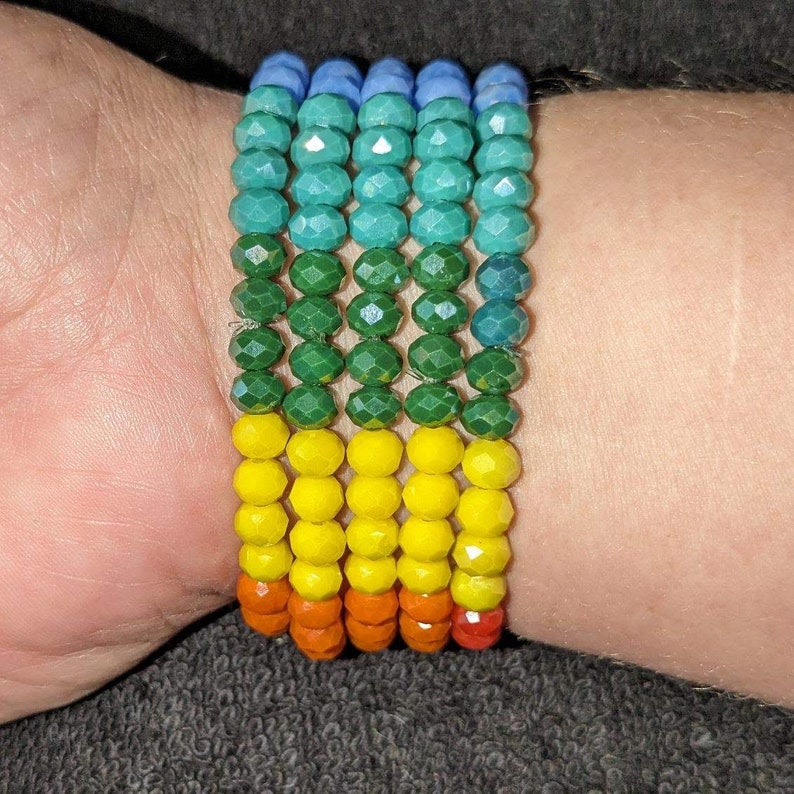 Rainbow Pride Beaded Watch Band for Apple Watch 42mm/44mm/45mm/49mm - Etsy