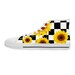 Sunflower Checkerboard Hi-top Sneakers - Etsy