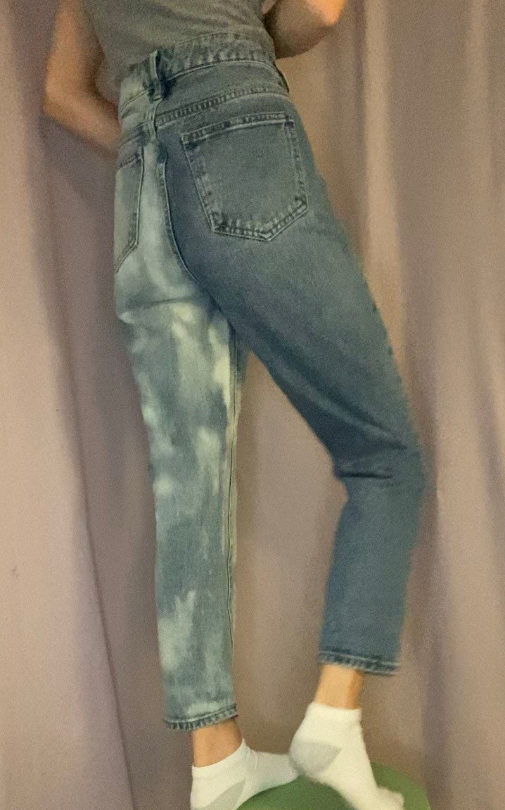 Checkerboard Two Tone Jeans - Etsy