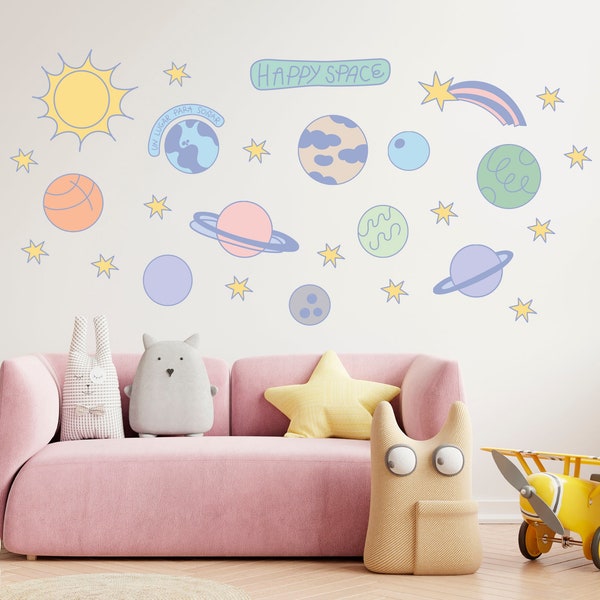 Solar System Wall Stickers - Etsy
