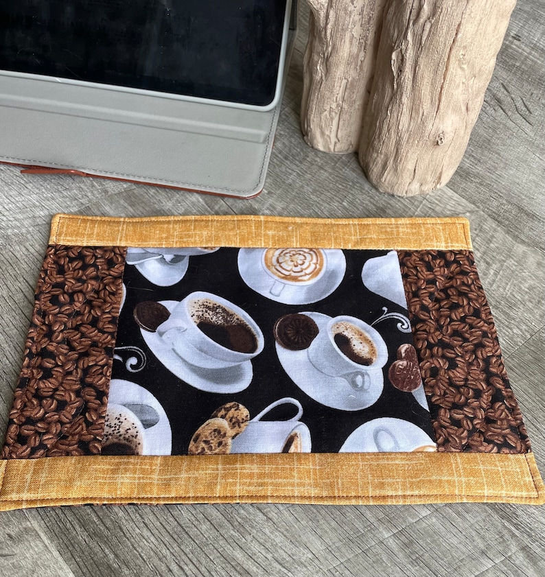 Coffee Mug Rug Coffee Decor Mug Rug Coffee Fabric Mug Rug - Etsy