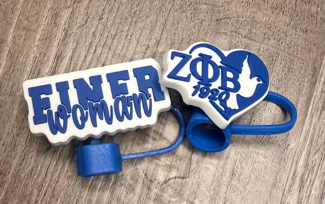 Zeta Phi Beta Sorority Stanley Straw Cover Caps (2-piece Set) ! JUST-IN ...