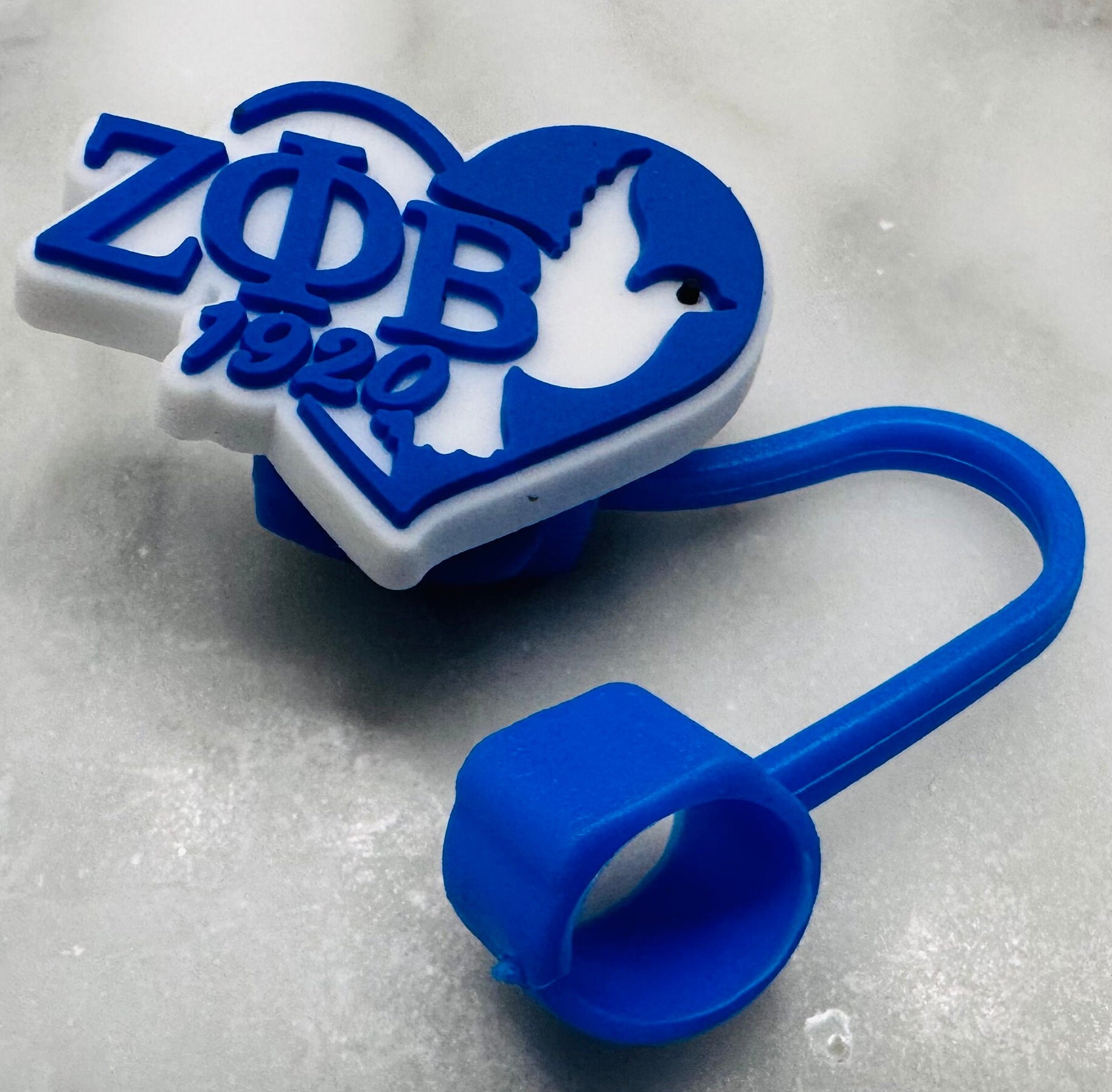 Zeta Phi Beta Sorority Stanley Straw Cover Caps 3-piece Set - Etsy