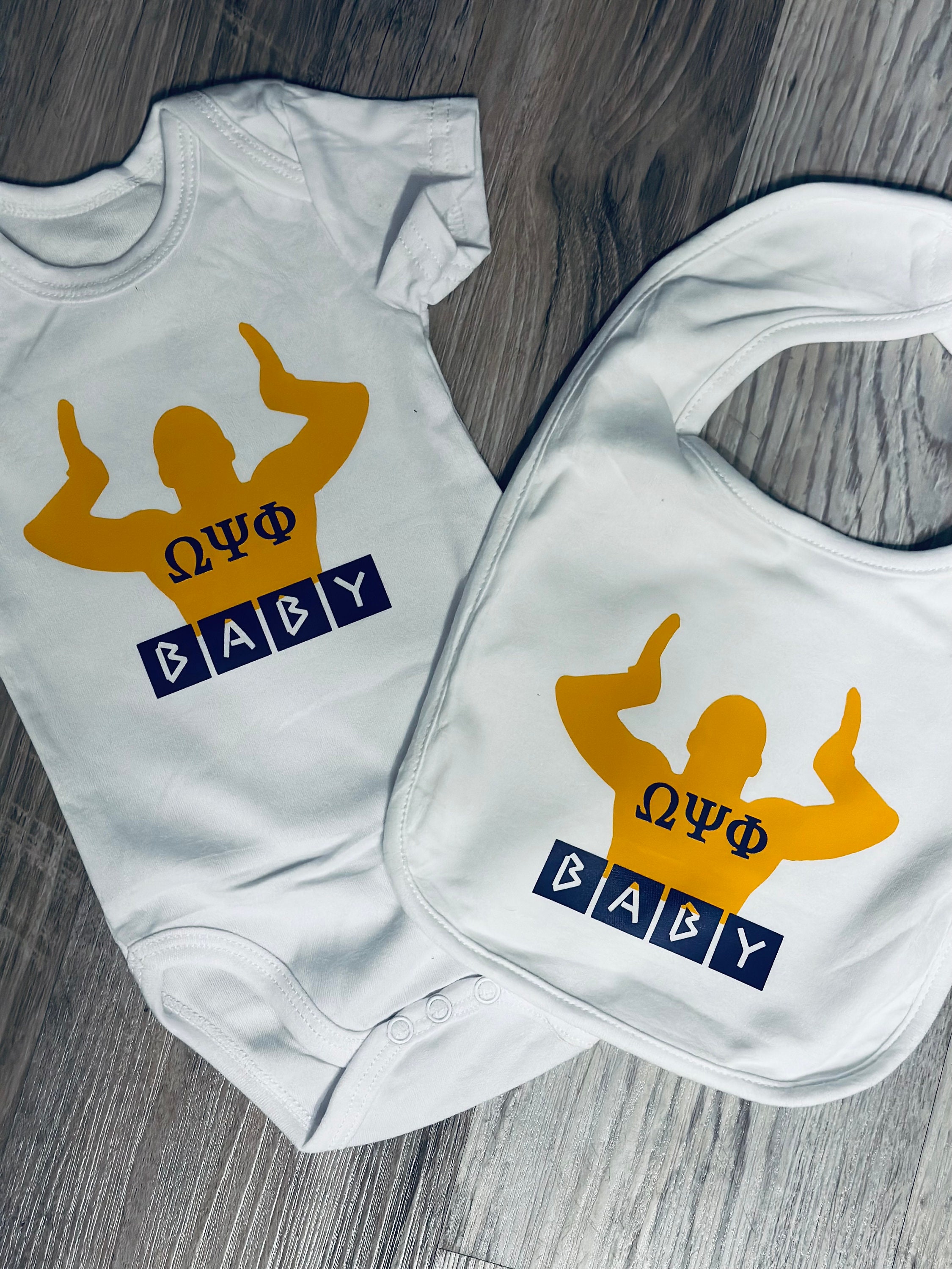 Omega Psi Phi Baby Onesie and Bib Duo - Etsy