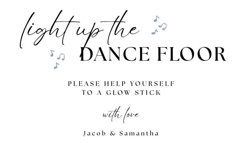 Reception/event - Light up Dance Floor Digital Downloadable Template ...