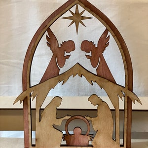 Laser-cut Wooden Nativity Scene - Etsy