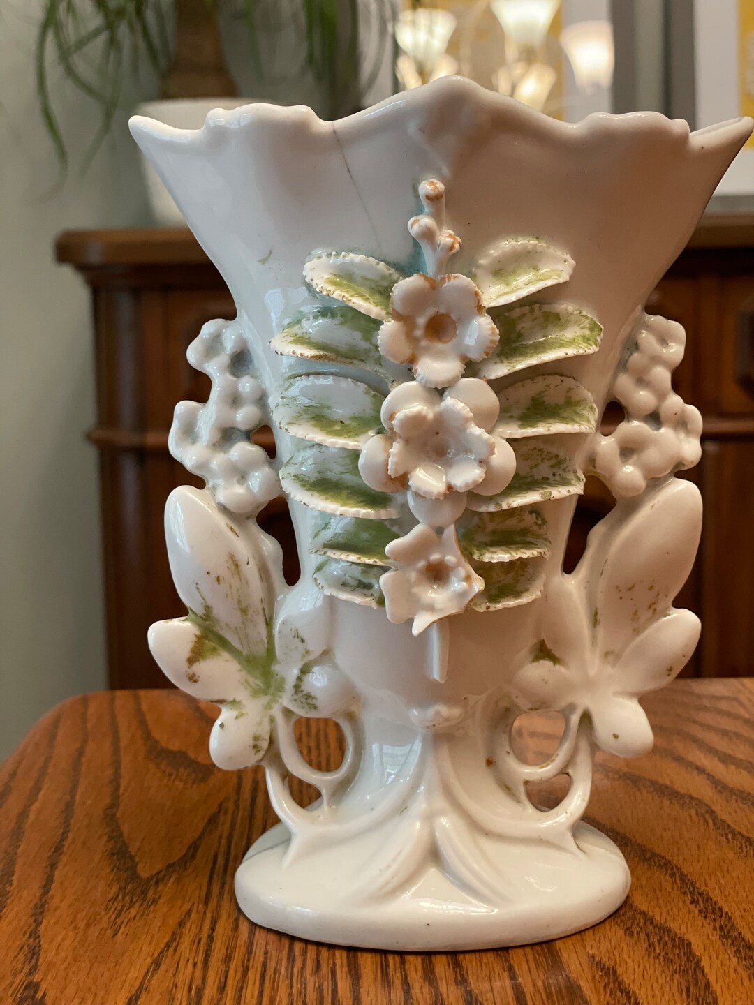 Victorian Era Porcelain Spill Vase - Etsy