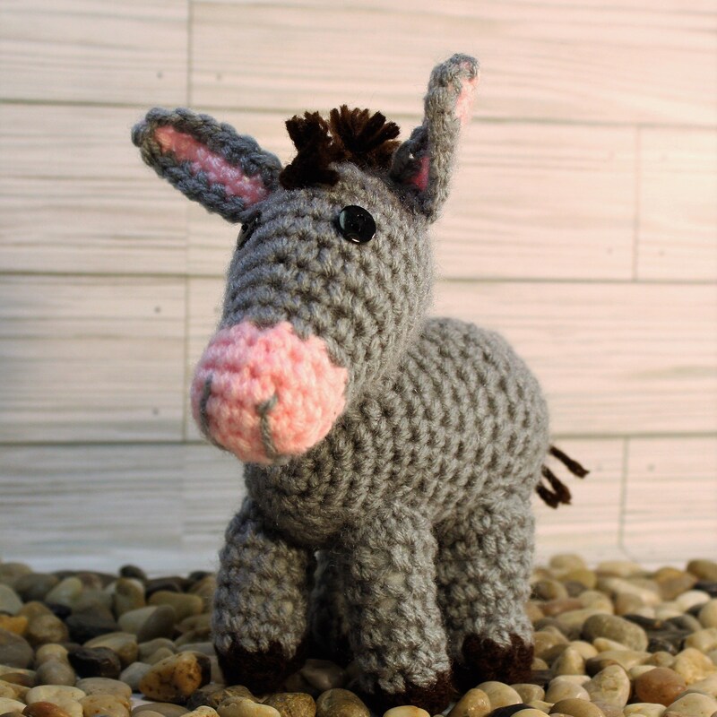Stuffed Donkey - Etsy