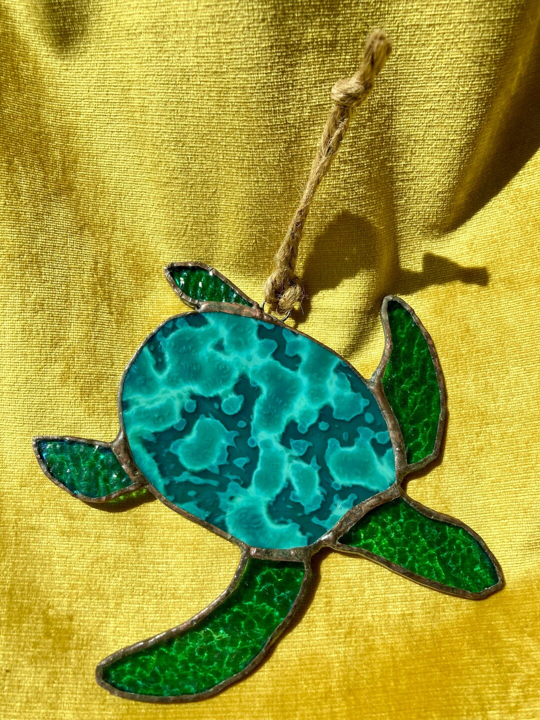 Turtle Stained Glass, Stained Glass Turtle, Turtle Sun Catcher, Sea ...