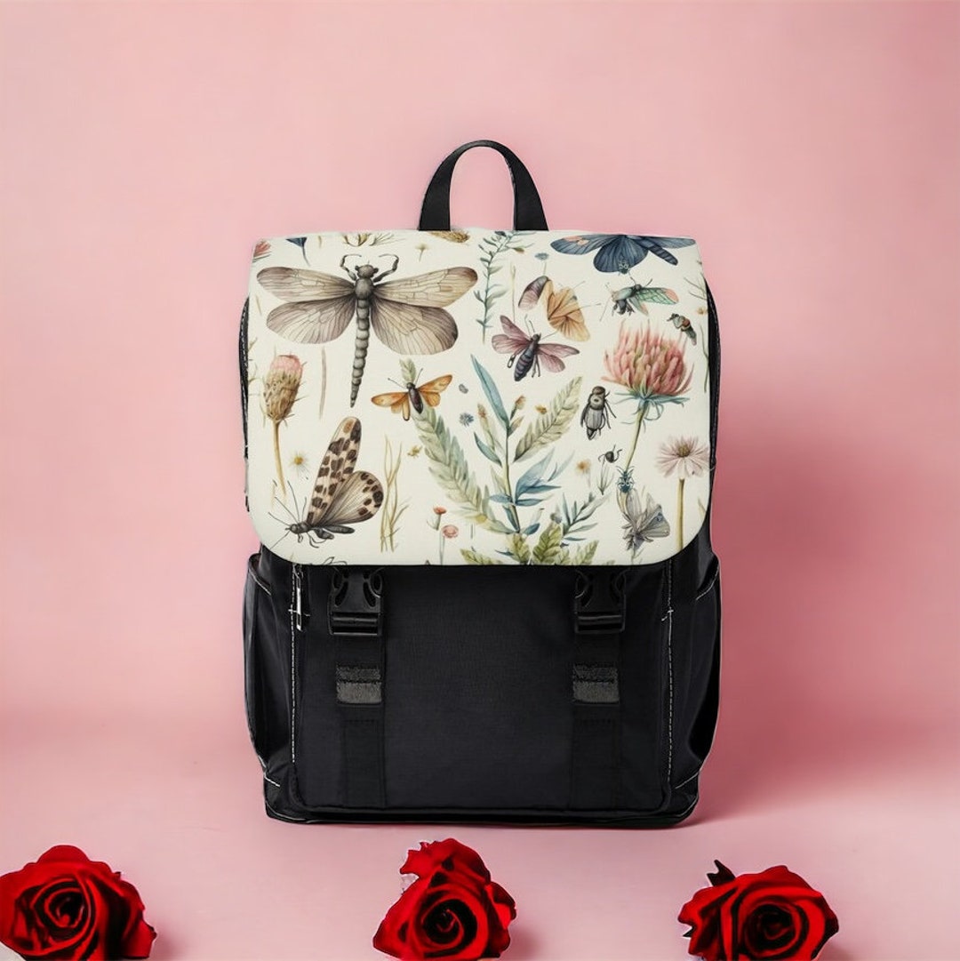 Cottagecore Backpack Moth Laptop Backpack Goblincore Backpack for ...