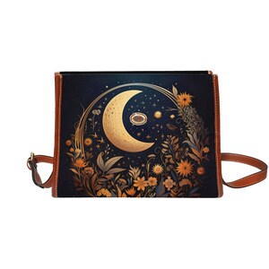Whimsigoth Bag Dark Cottagecore Witch Canvas Satchel Bag Witchy Bag ...