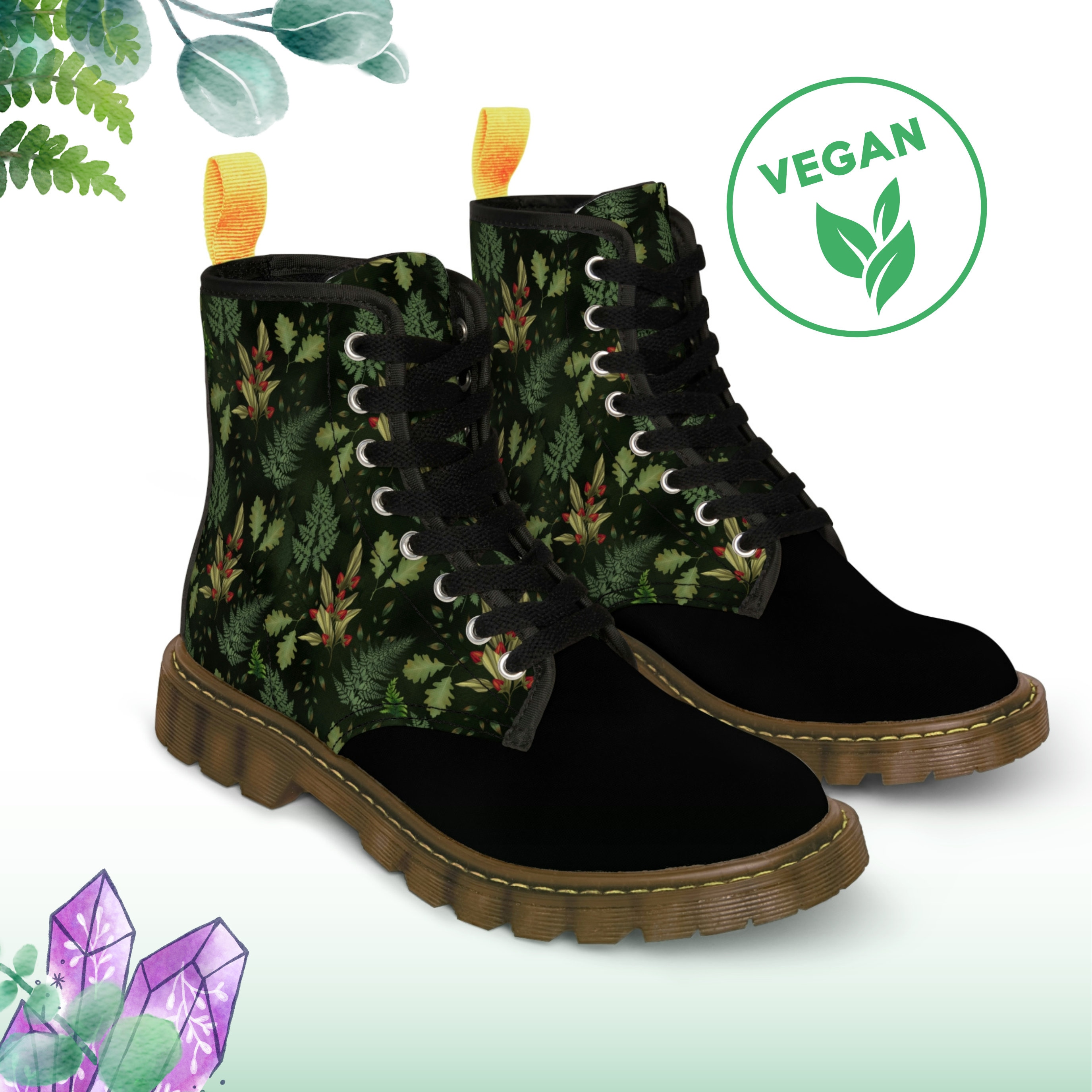 Goblincore Boots Dark Cottagecore Shoes Vegan Witchy Boots - Etsy