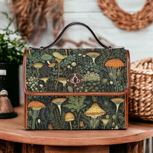 Whimsigoth Bag Dark Cottagecore Witch Canvas Satchel Bag Witchy Bag ...