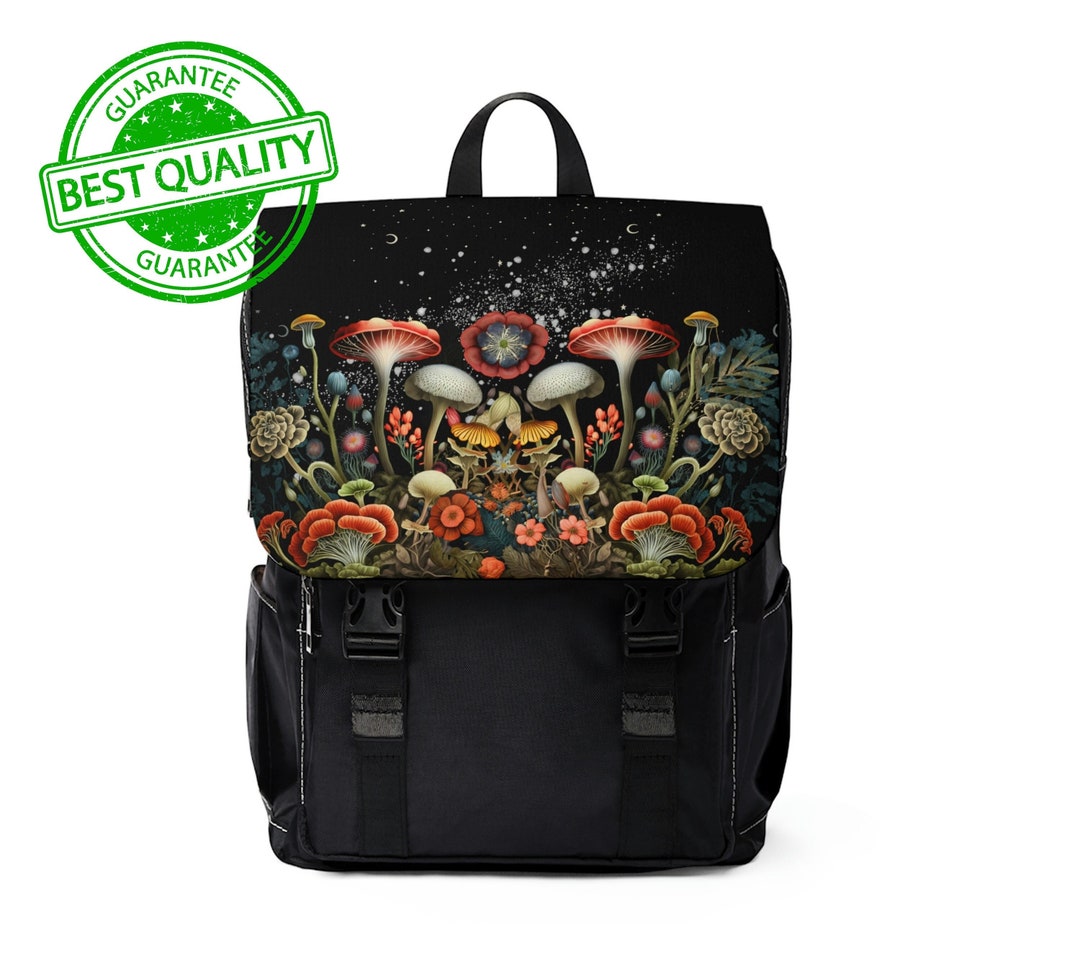 Mushroom Backpack Dark Academia Laptop Backpack Goblincore Backpack for ...